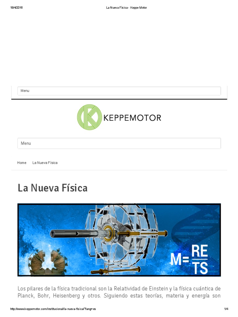 La Nueva Física - Keppe Motor | Descargar gratis PDF | Física | Importar