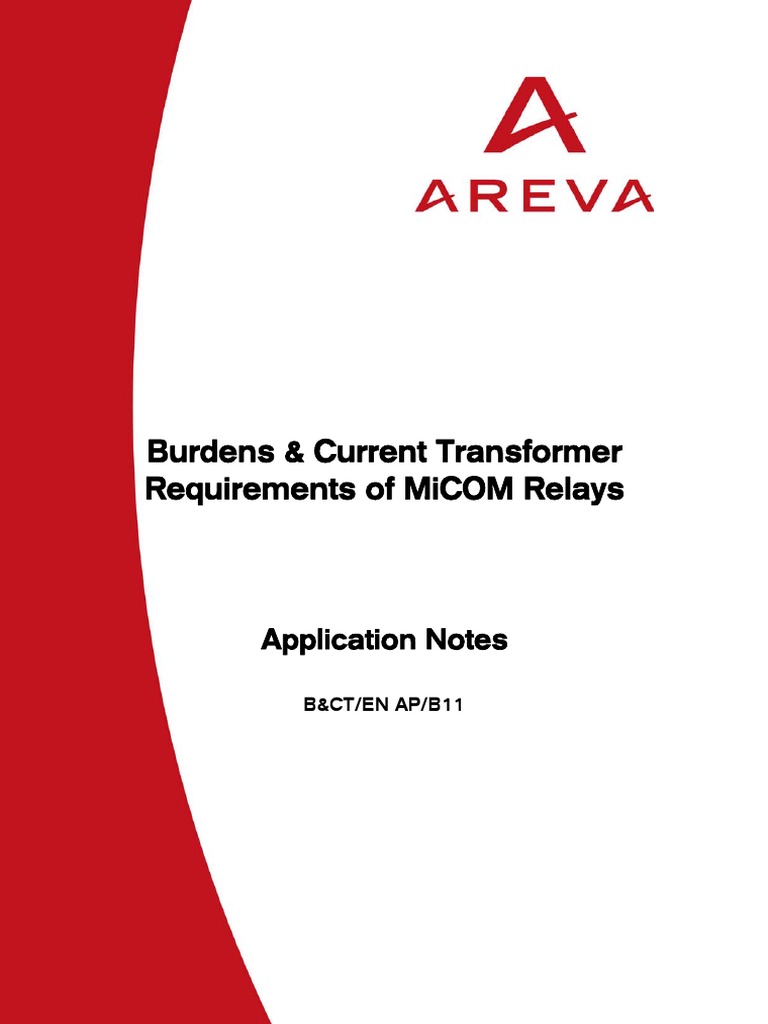 Alstom Current Transformer Requirements | PDF | Transformer | Electricity