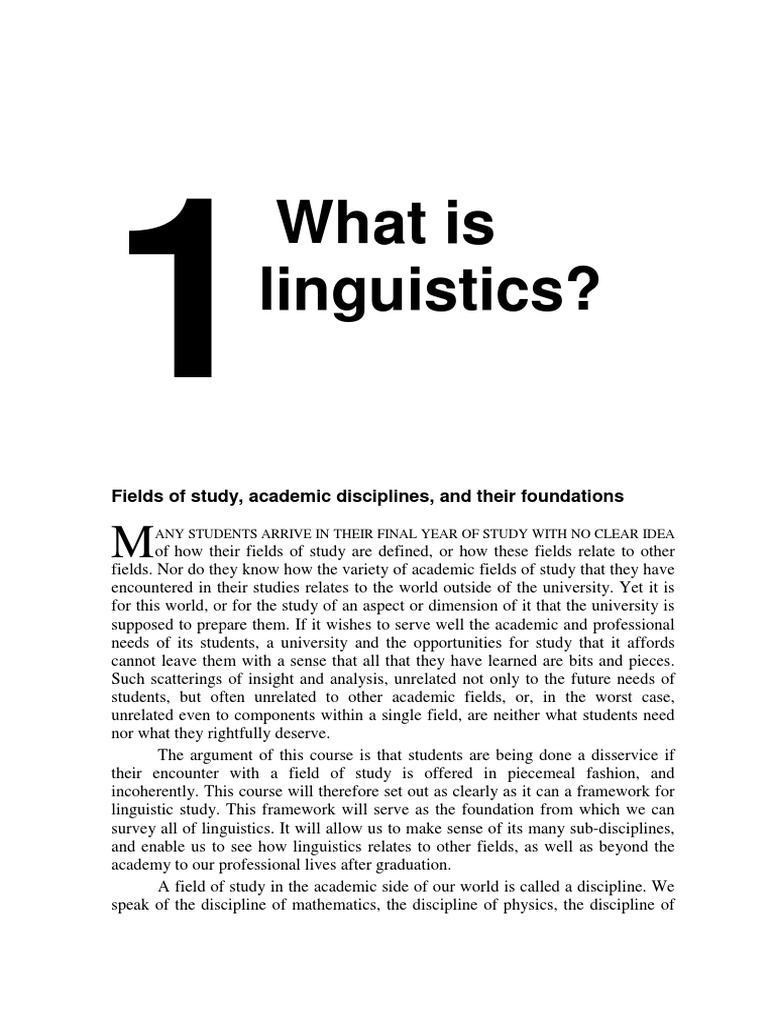 What Is Linguistics | PDF | Linguistics | Phonology