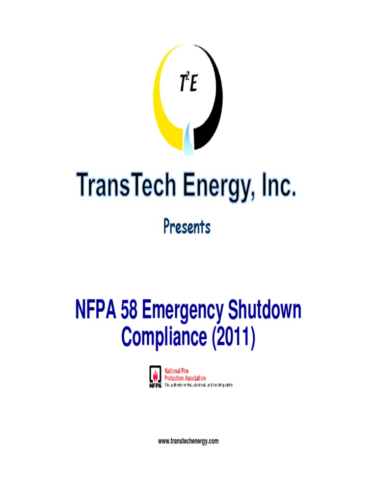 Nfpa 58 2011 Compliance Package | PDF | Liquefied Petroleum Gas | Valve
