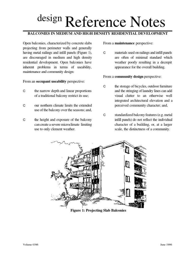 Architectural Design Guidelines For Balconies | PDF | Window | Door