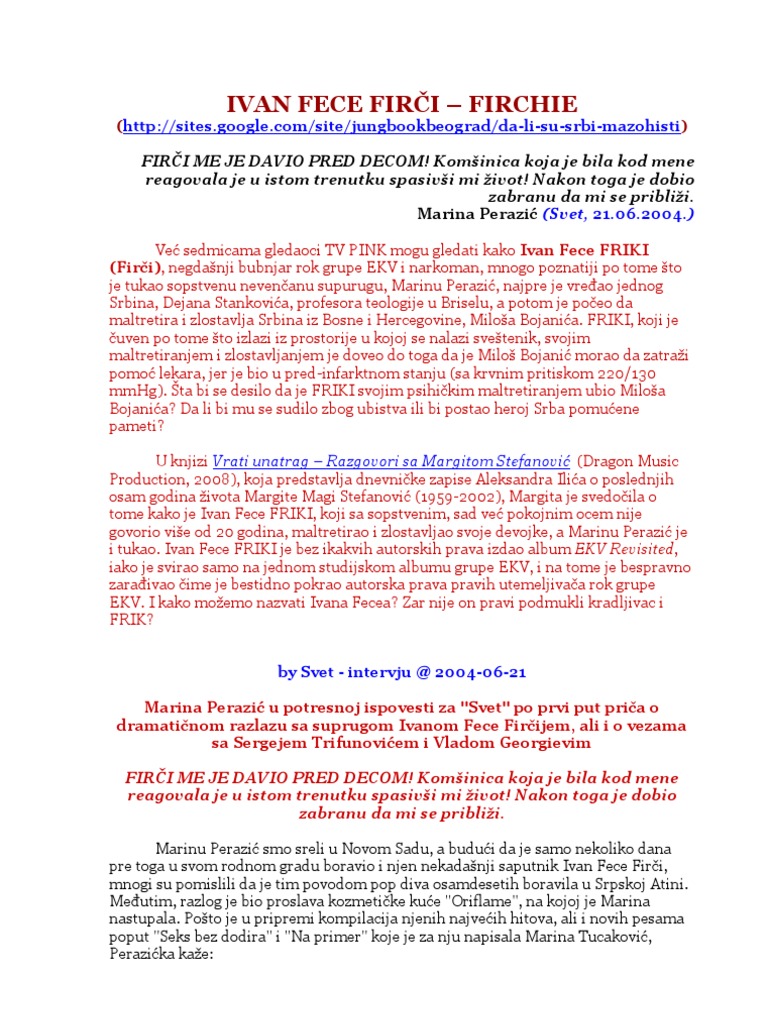 Ivan Fece Firči - Firchie | PDF
