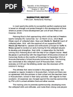 Narrative Report For Intramurals 2023 | PDF
