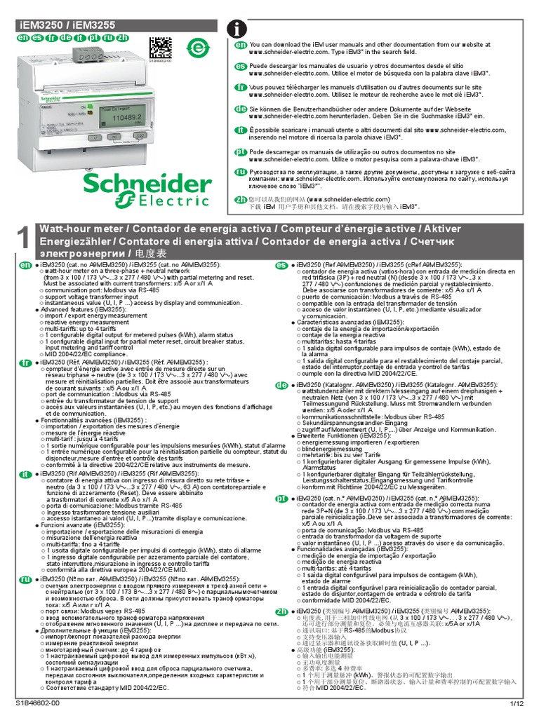 Instruction Sheet IEM3255 | PDF | Protocolos de comunicaciones ...