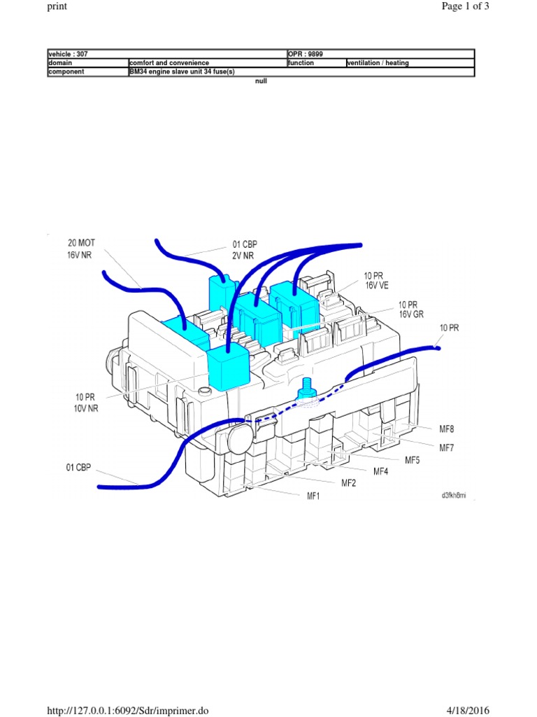 BM34 Engine Slave Unit 34 Fuse(s) - CONNNECTOR | PDF | Automotive ...