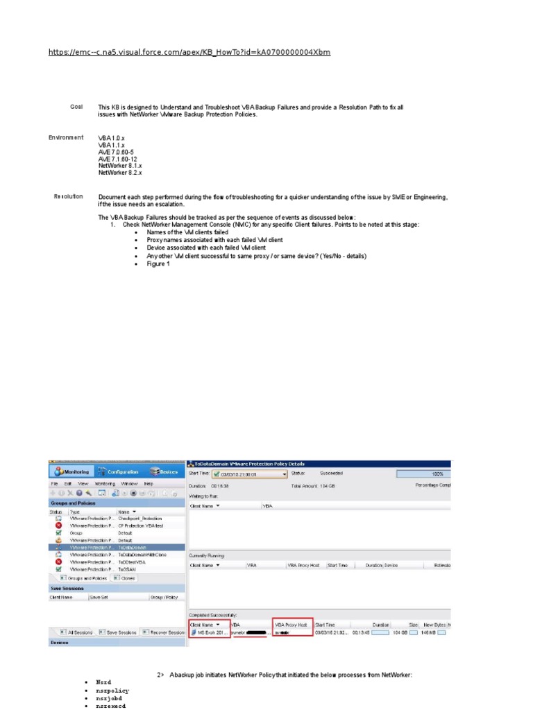 VBA - Backup Issues | PDF | Proxy Server | Backup