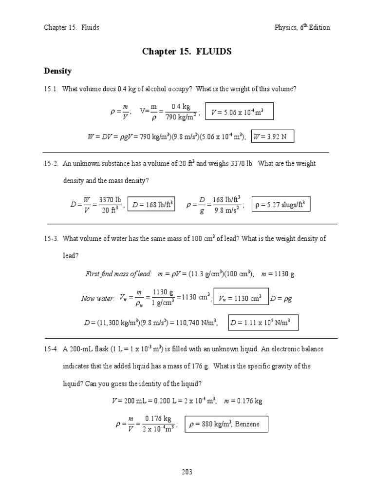 Fluid Dynamics and Density Calculations | PDF | Buoyancy | Pressure