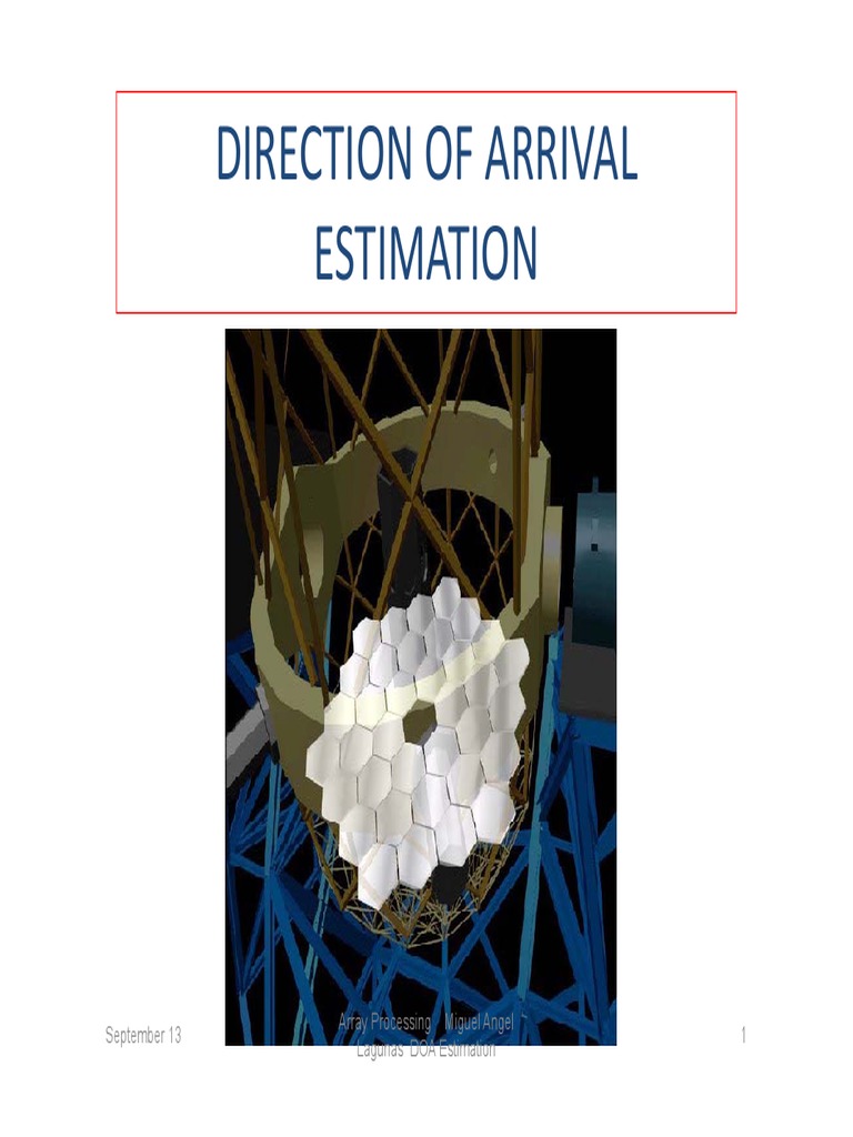Doa Estimation Slides Pdf Eigenvalues And Eigenvectors Linear Subspace 4731