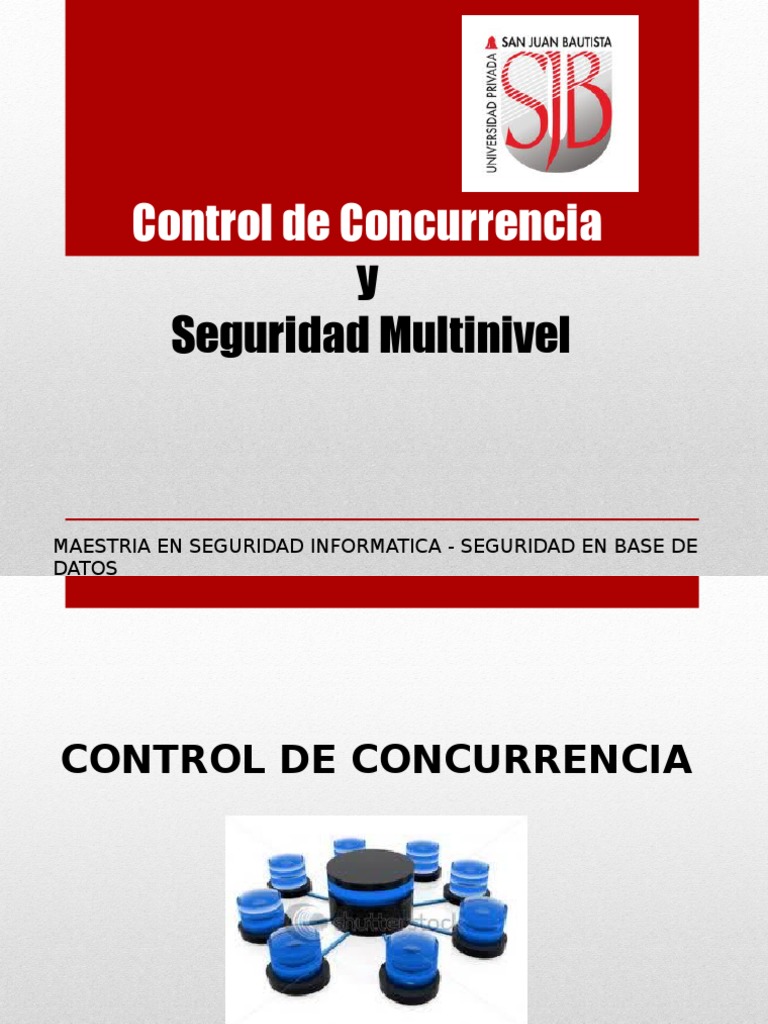 Control de Concurrencia y Seguridad Multinivel | PDF | Servidor SQL de Microsoft | Bases de datos
