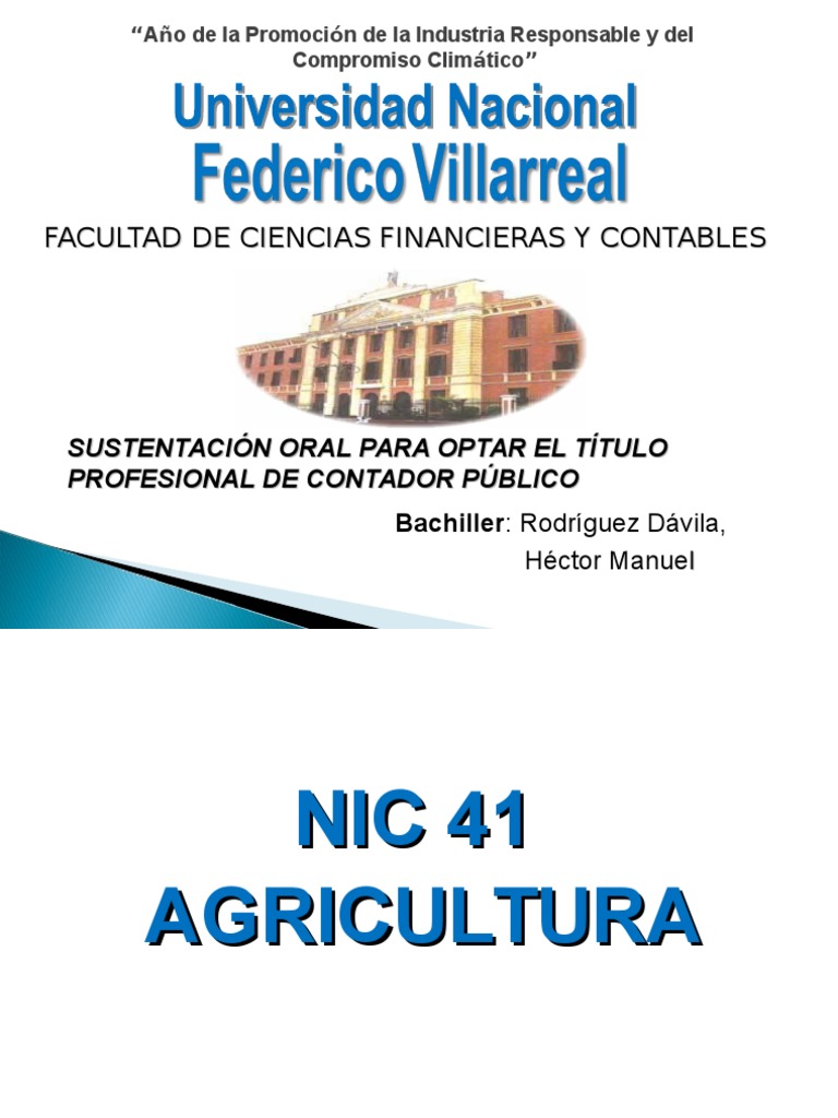 Aplicacion de La NIC 41 - Agricultura | PDF | Agricultura | Beneficio ...