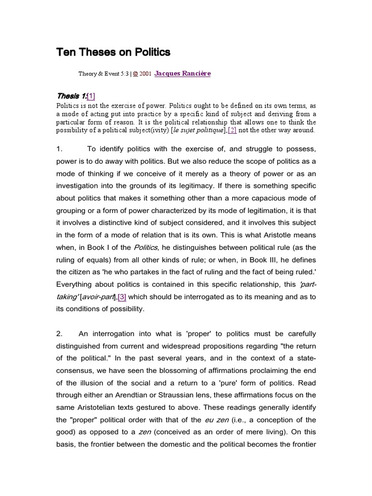 Ranc Iere | PDF | Argument | Democracy