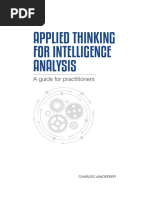 CIA Tradecraft Primer Structured Analytic Techniques | PDF | Intelligence Analysis | Hypothesis