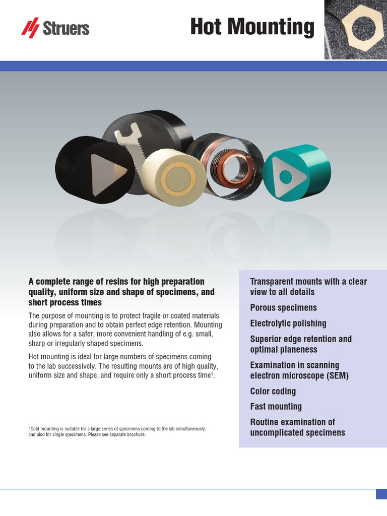 Hot Mounting English | Download Free PDF | Scanning Electron Microscope ...