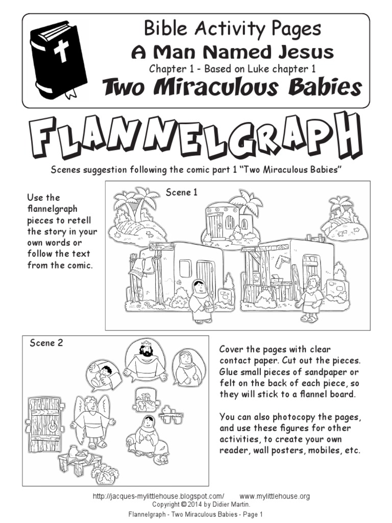 01 Flannelgraph Comic 1 Color PDF | PDF