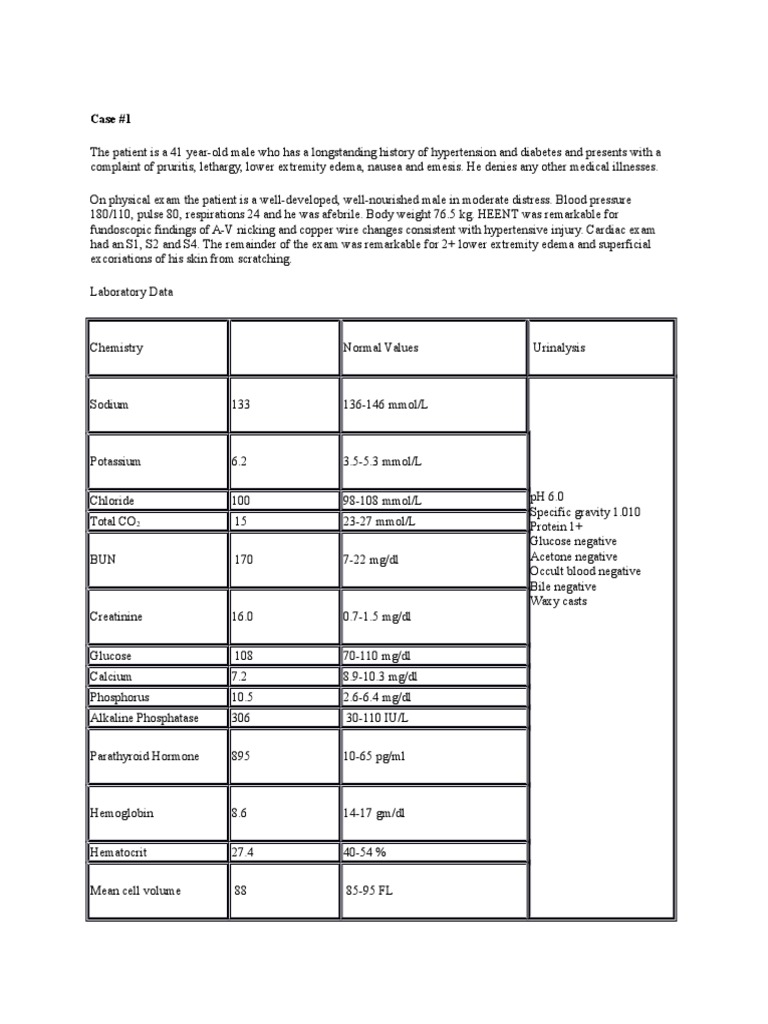 Case Report Farter | PDF | Renal Function | Kidney