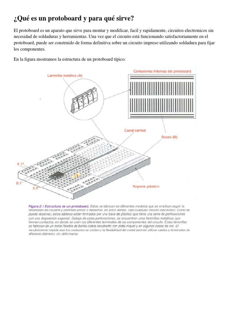 Uso y Función del Protoboard | PDF