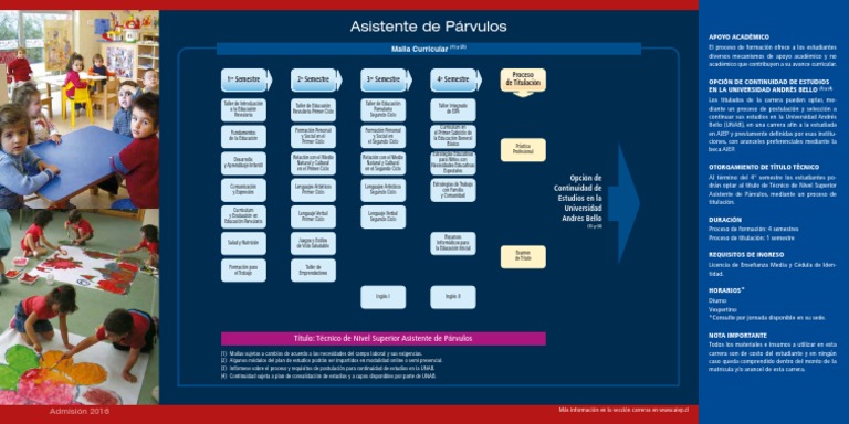 Malla Curricular del Programa Técnico de Nivel Superior en Asistente de Párvulos del Instituto ...