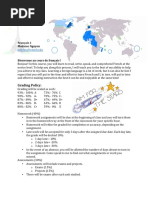 6th Grade French Course Overview | PDF | Homework | Teaching