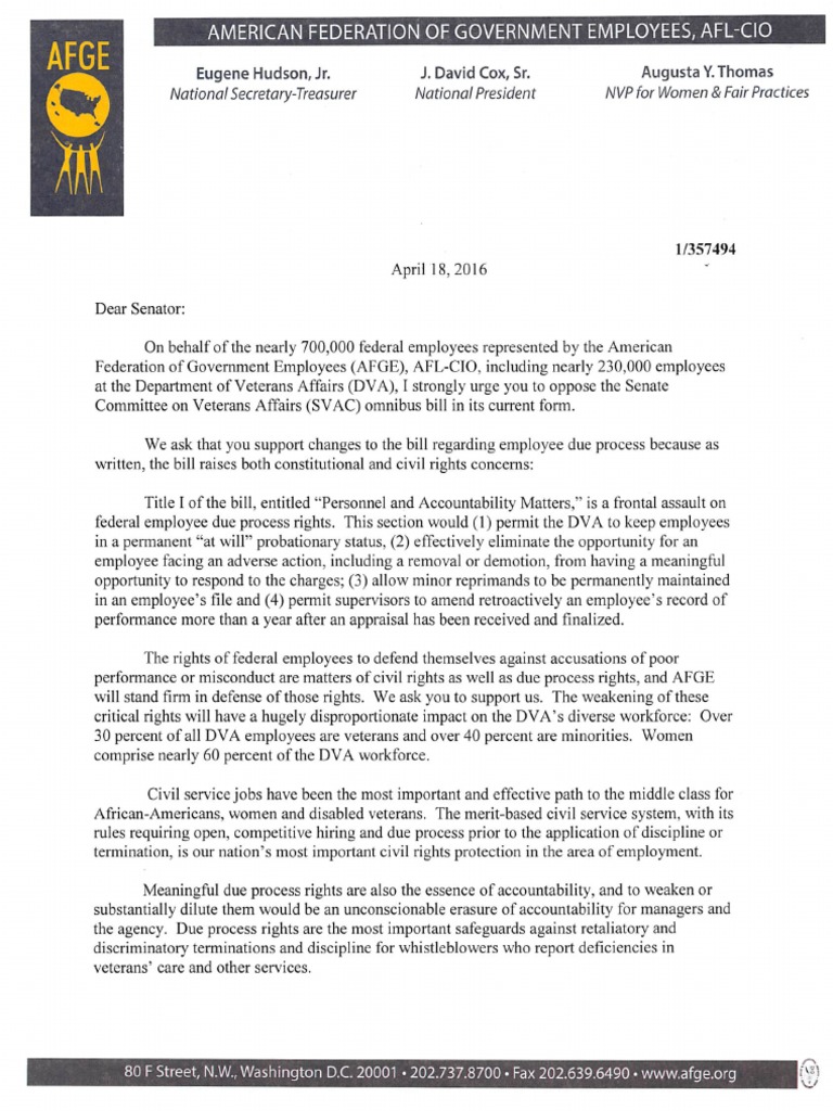 Va Letter | PDF