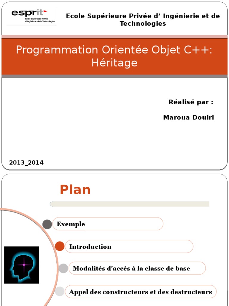 Chapitre Héritage Programmation C++ | PDF | Classe (informatique ...