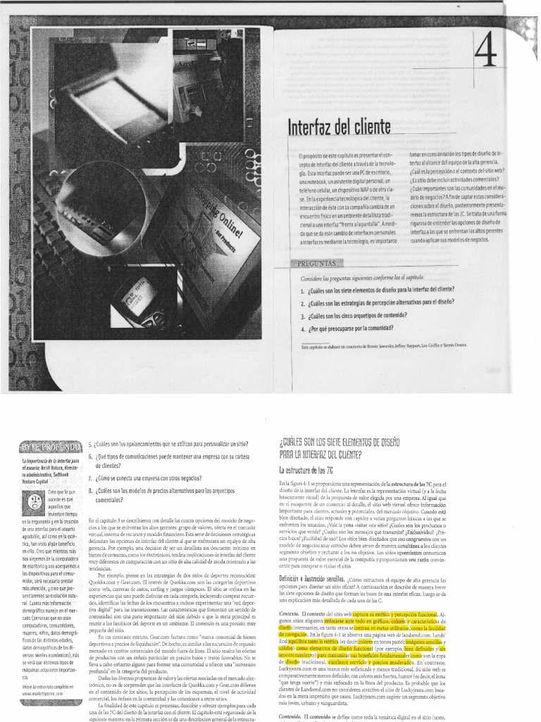 Libro Interfas Del Cliente Las 7c | PDF | Negocios