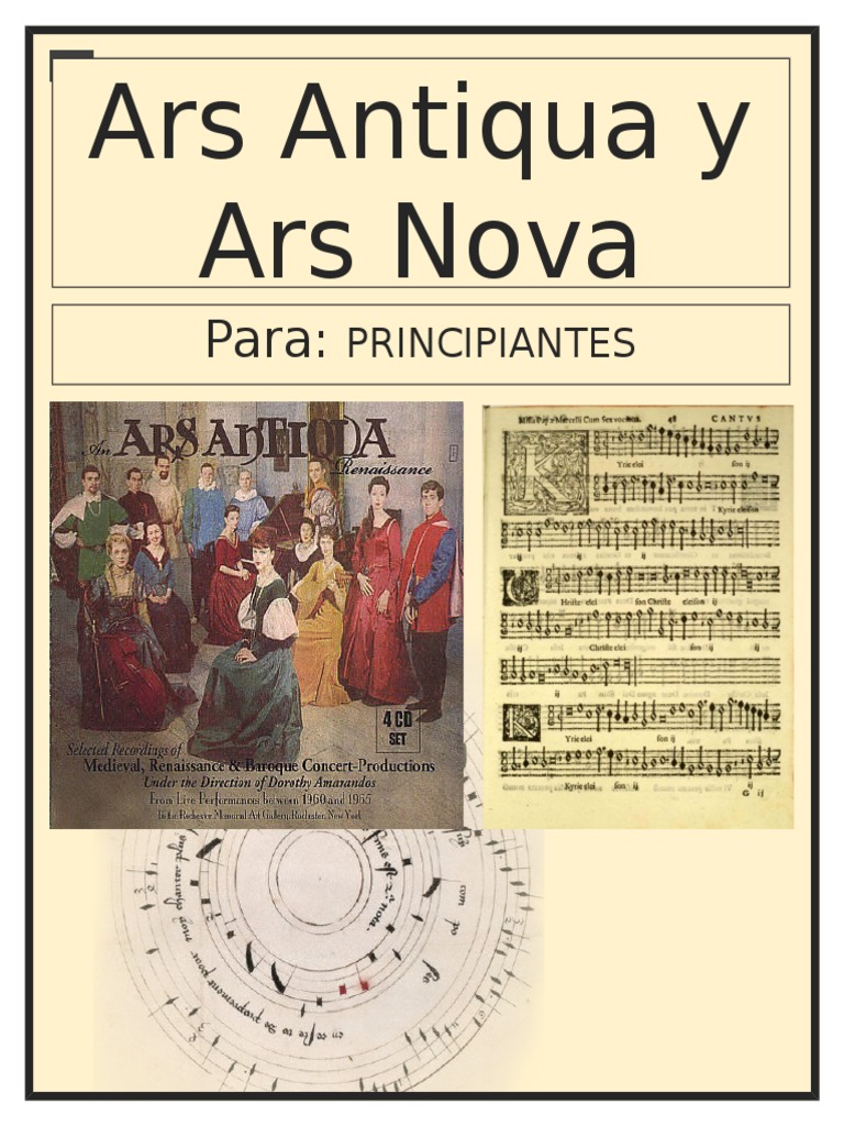 Ars Antiqua y Ars Nova | PDF | Musicología | Música clásica