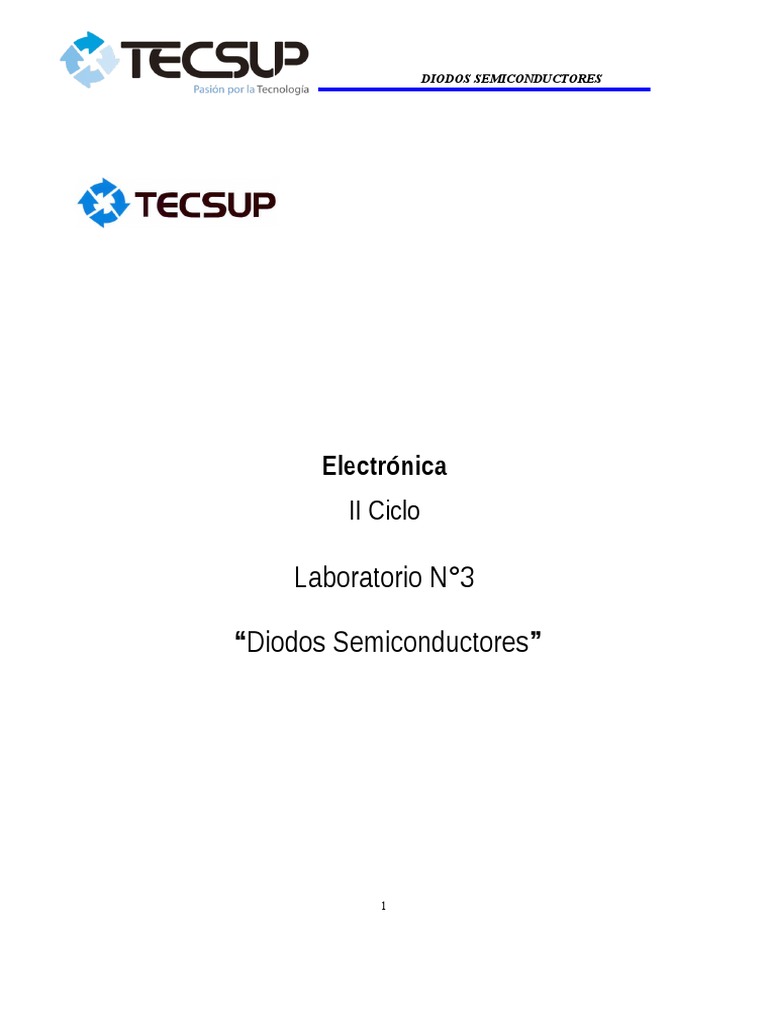 Informe Electrónica Lab 3 | PDF | Diodo | Rectificador
