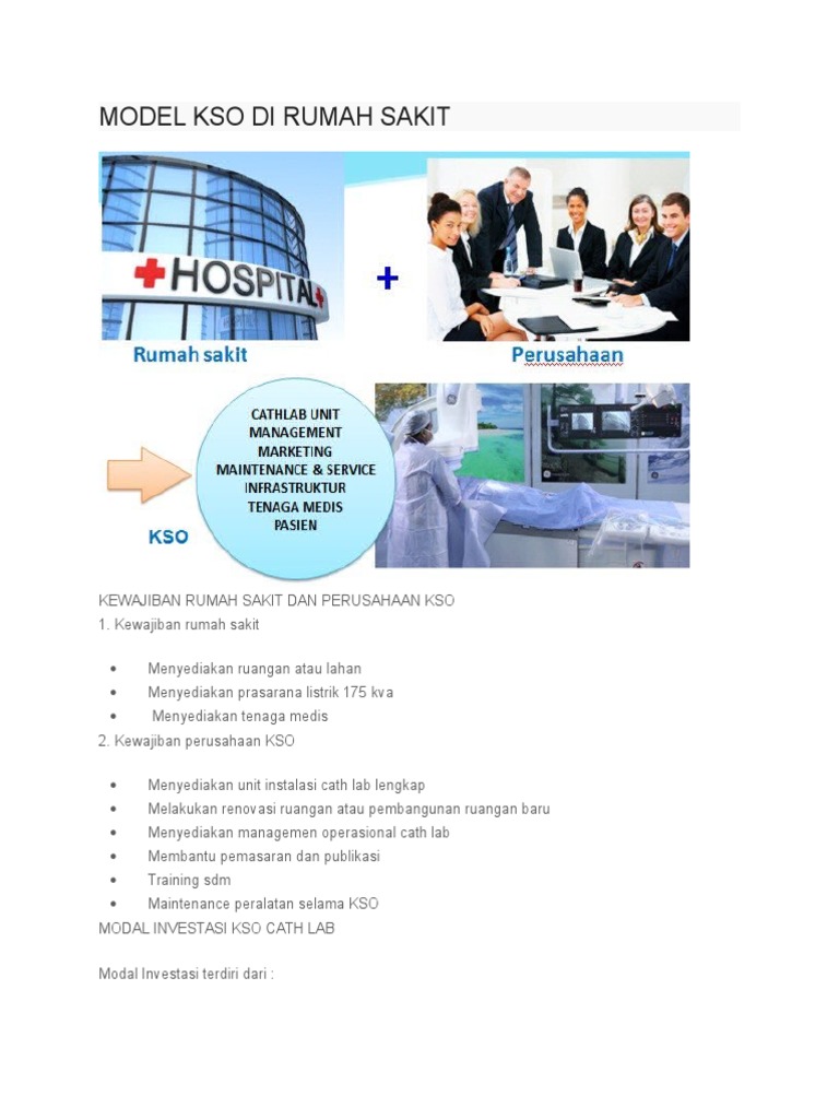Contoh Model Kso Di Rumah Sakit | PDF