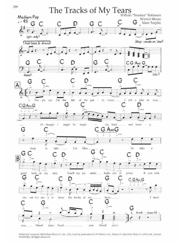 Tracks of My Tears | PDF