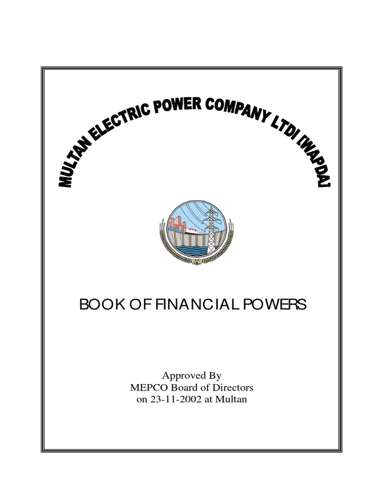Book of Financial Powers (MEPCO) | PDF | Books
