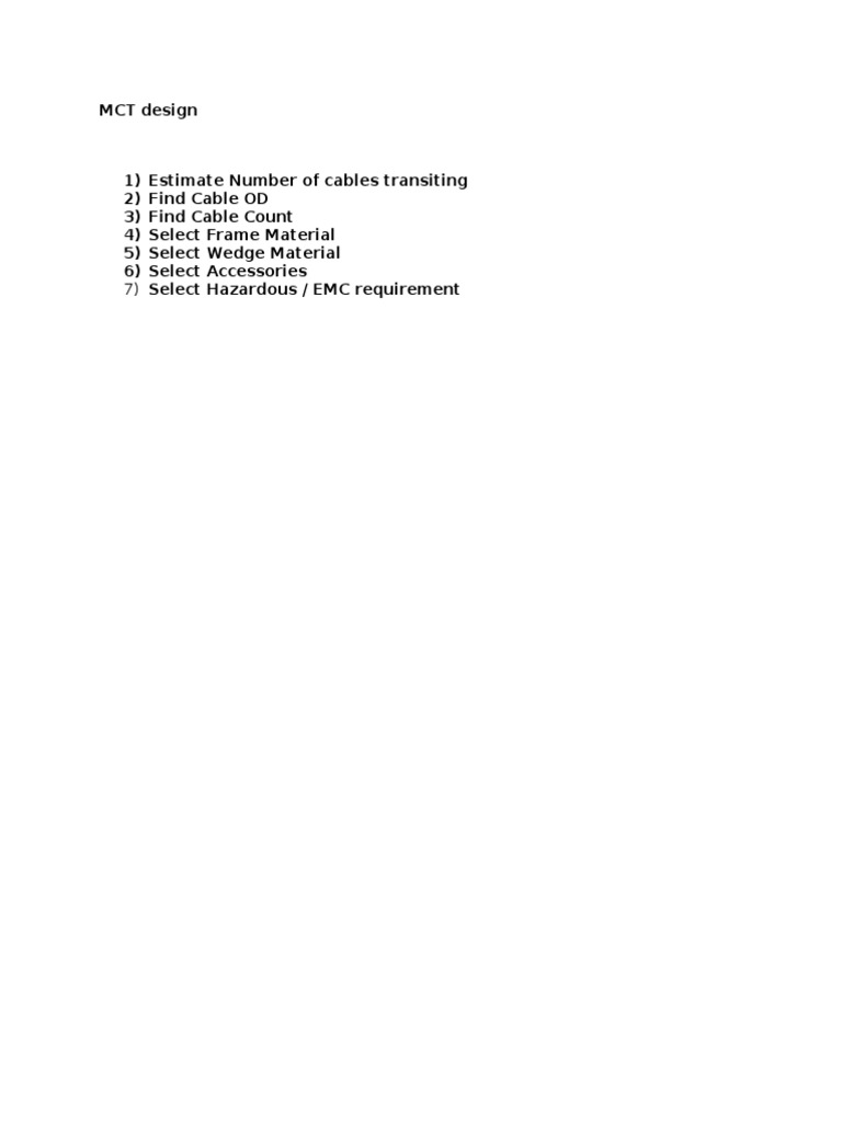 MCT Design: 7) Select Hazardous / EMC Requirement | PDF