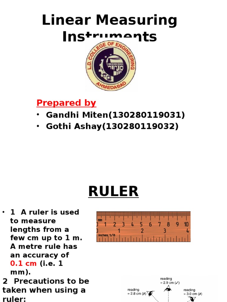 Linear Measuring Instruments | Download Free PDF | Measuring Instrument ...