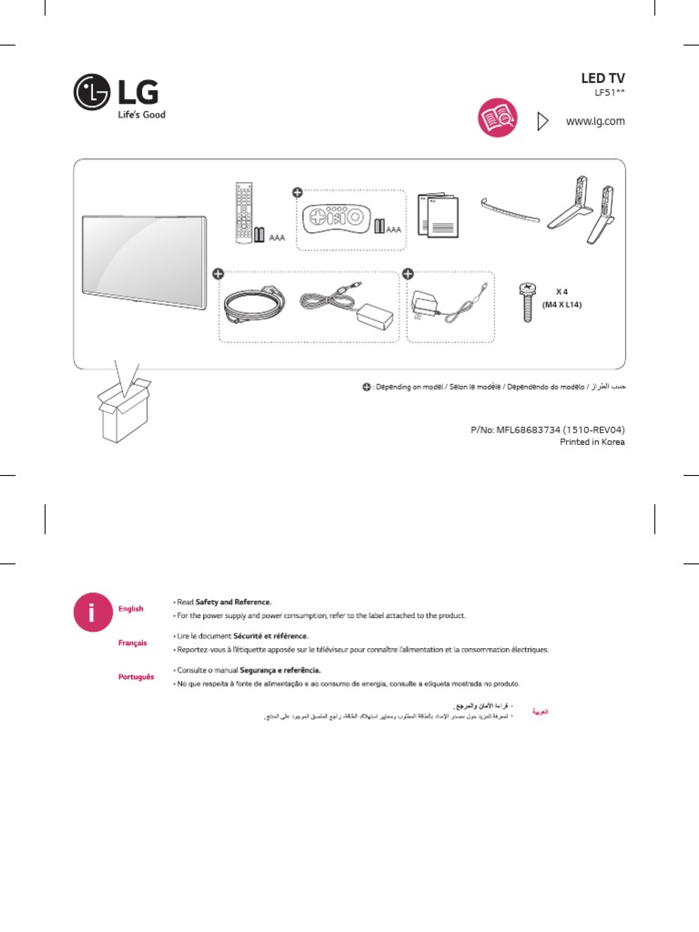 Led TV LF51 MFL68683734 - 04 - Q - S04 - Eng | PDF | Hdmi | Stereoscopy