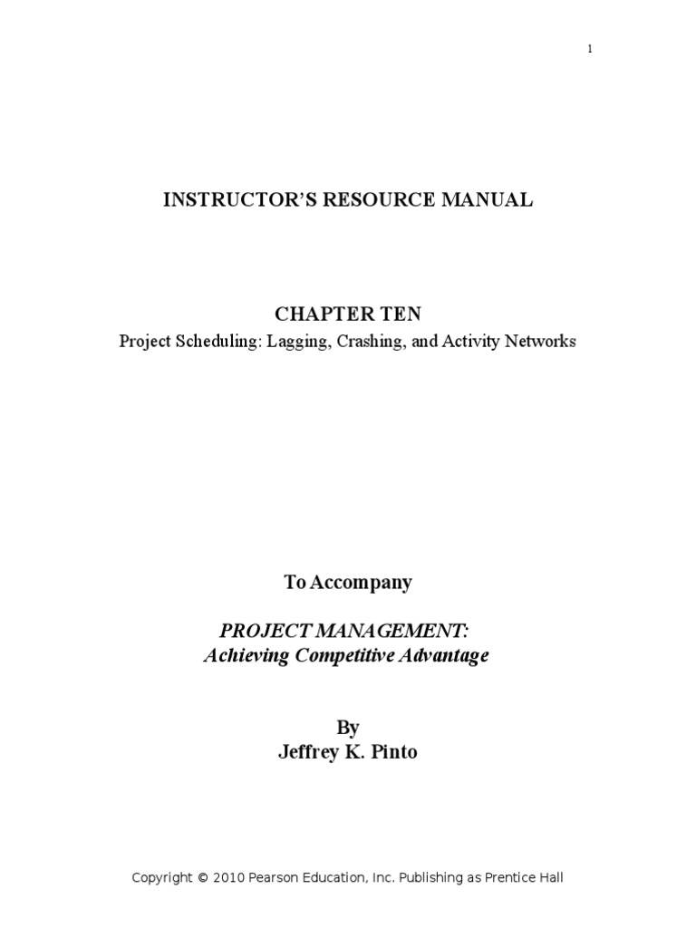 Pinto pm2 Ism ch10 | PDF | Computing And Information Technology | Business