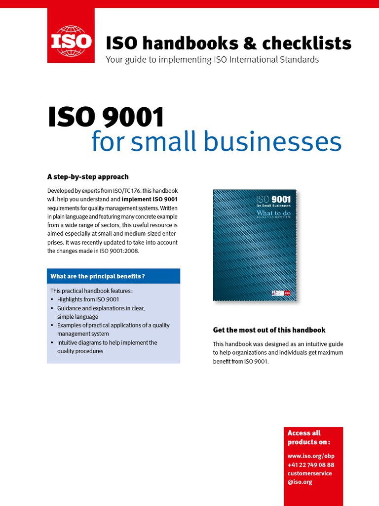 For Small Businesses: ISO Handbooks & Checklists | PDF