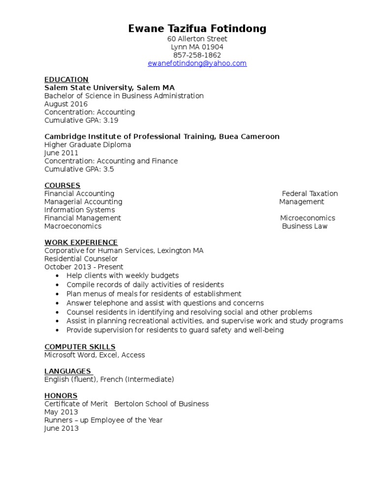 Revised Resume | PDF