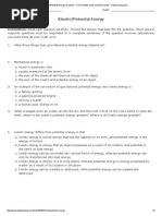 Work Done Worksheet | PDF