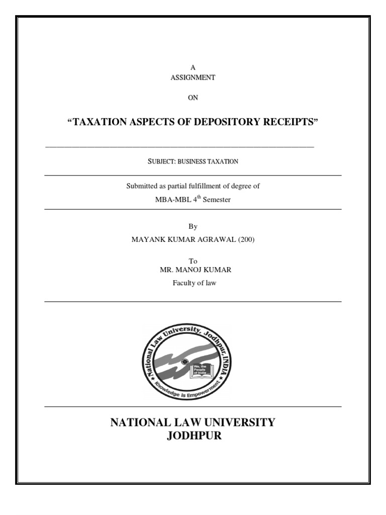 Adr and GDR | PDF | American Depositary Receipt | Capital Gains Tax