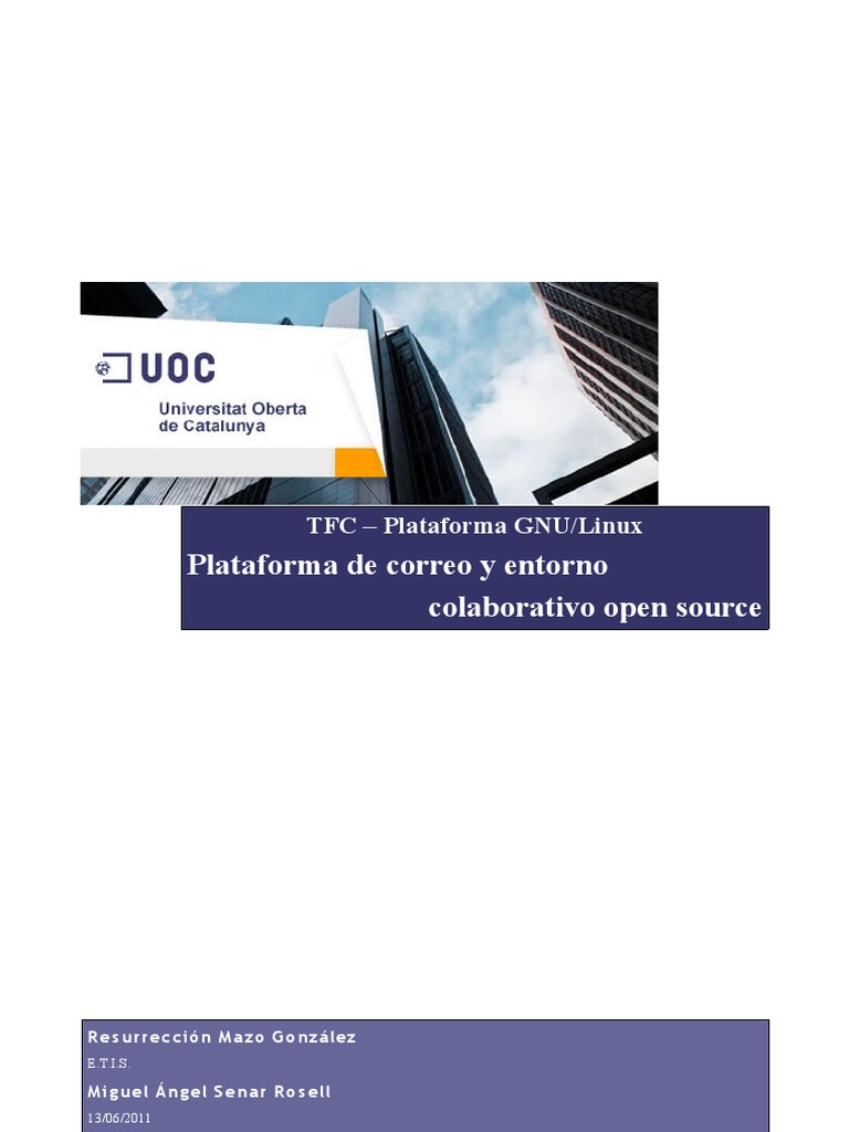 Plataforma de Correo y Entorno Colaborativo Open Source | PDF | Servidor HTTP Apache | Php