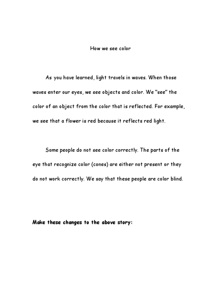 How We See Color | PDF