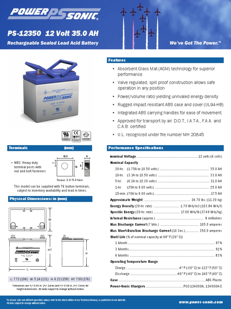 PS 12350 | PDF | Battery Charger | Battery (Electricity)