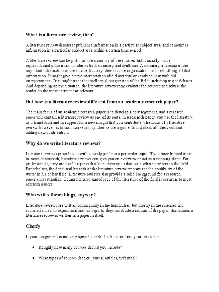 Lit Review Tips | PDF | Moby Dick | Thesis