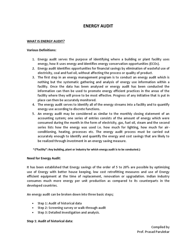 Energy Audit | PDF | Hvac | Efficient Energy Use