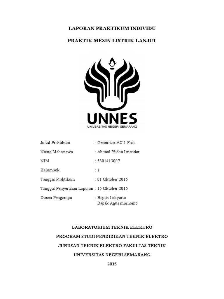 GENERATOR AC 1 FASA | PDF
