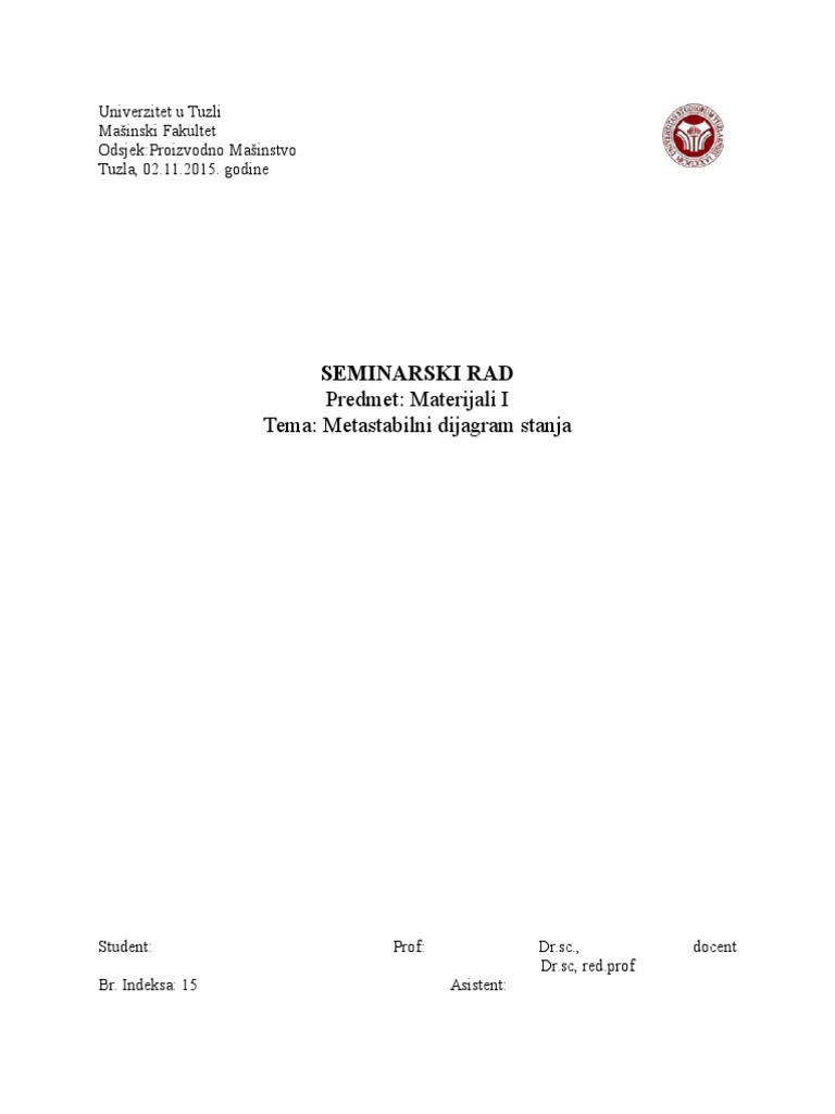 Metastabijjlni Dijagram Stanja | PDF