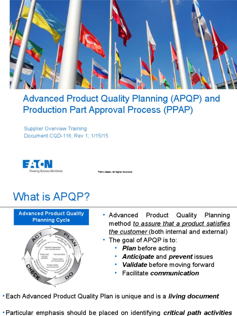 Supplier APQP Process Training (In-Depth) | PDF | Reliability Engineering | Accuracy And Precision