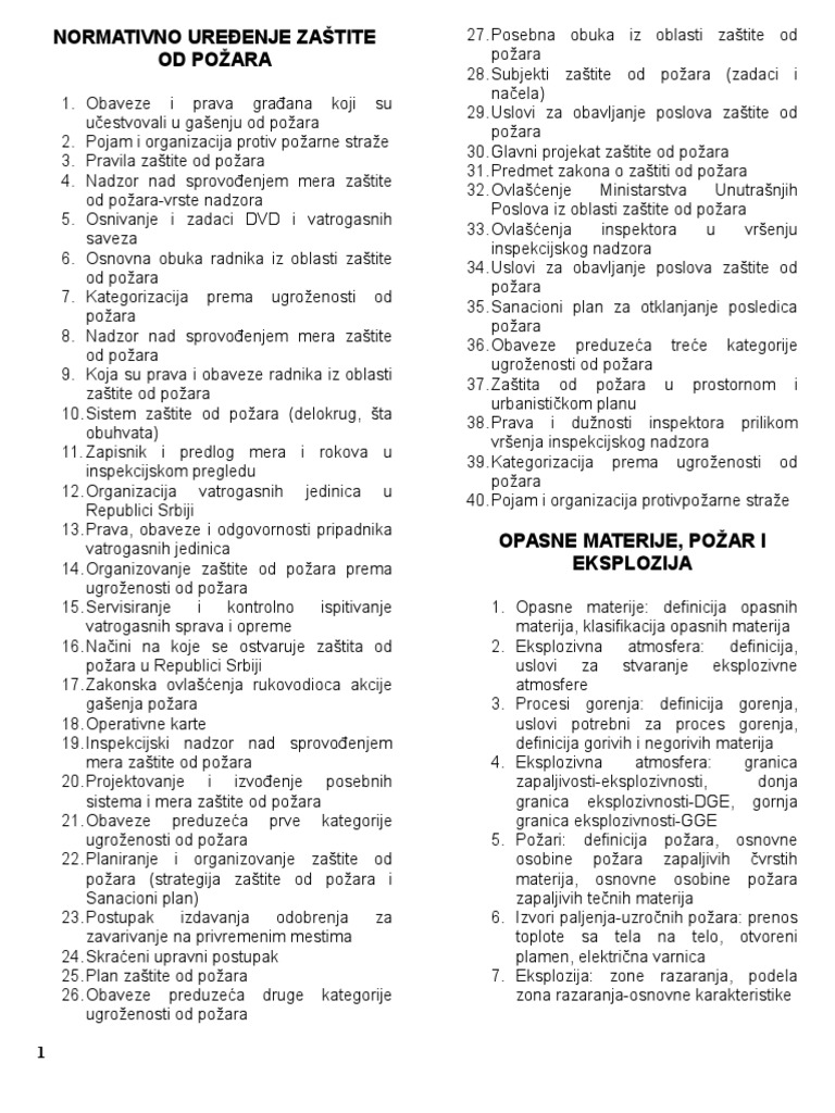 Pitanja Za Ispit ZOP | PDF