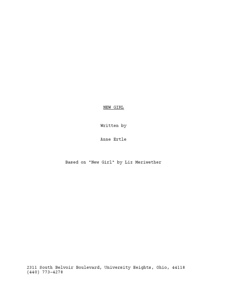 New Girl Script | PDF