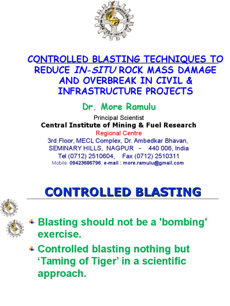 Controlled Blasting Techniques-2011 | PDF | Drilling | Explosive Material