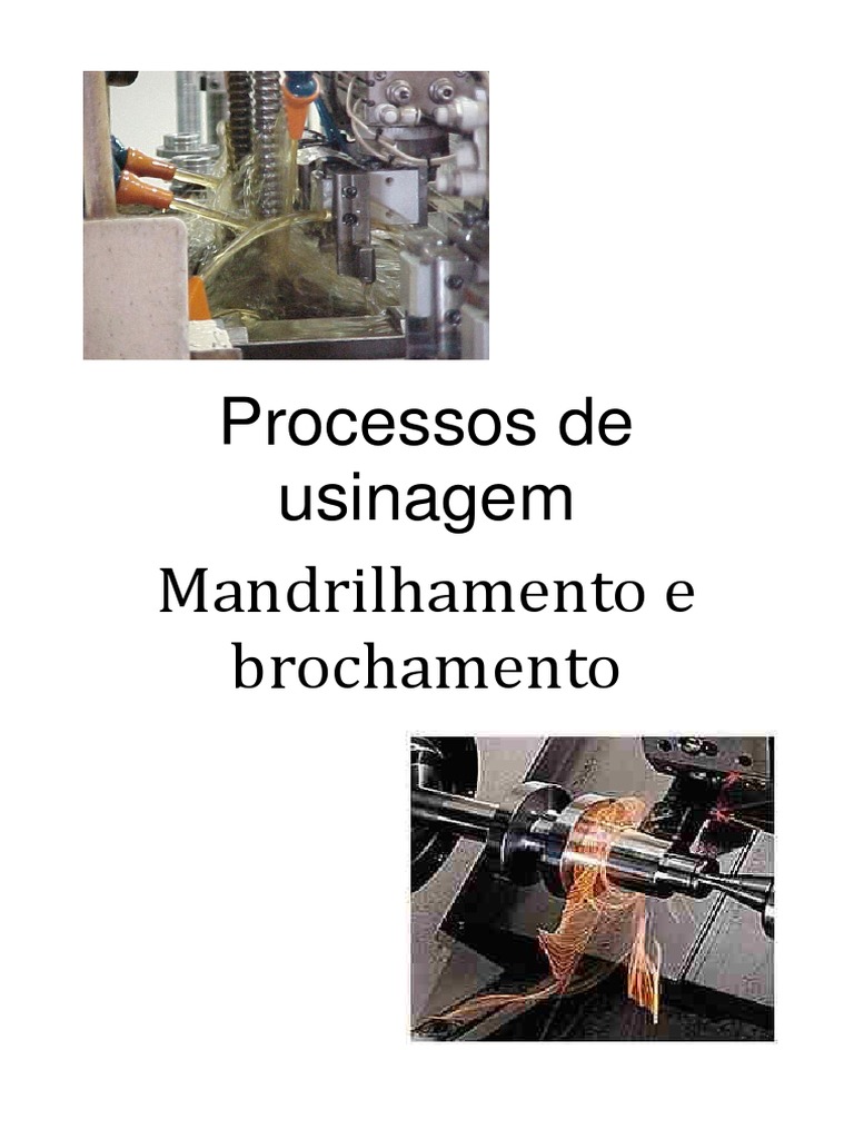 Processos de Usinagem Mandrilhamento e Brochamento | Fundição ...